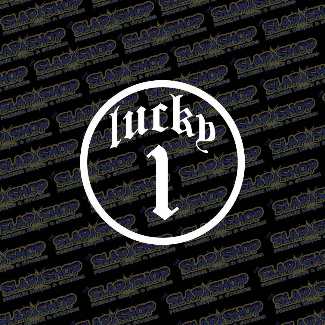Lucky Number 1 Die-cut Vinyl Decal - Stickers - Click to Explore Colors ...