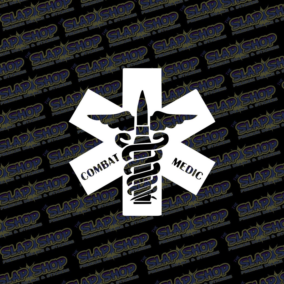 Combat Medic Vinyl Decal – Military Car & Laptop Sticker - Etsy