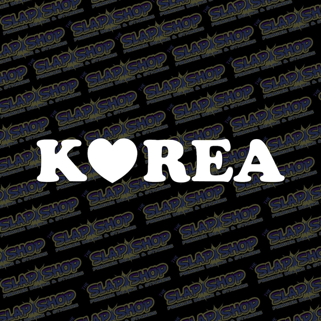 Korea Die-cut Vinyl Decal - Stickers - Click to Explore Colors & Sizes ...