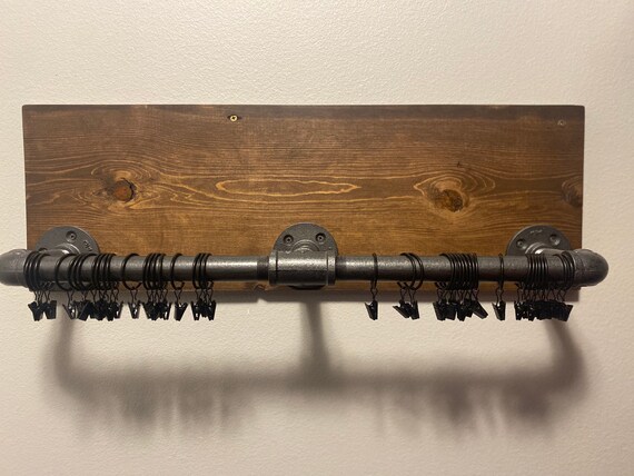 Custom Industrial Hat Rack | Etsy