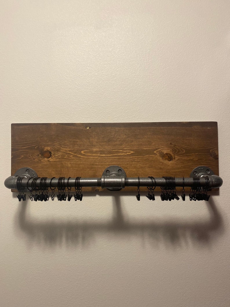 Custom Industrial Hat Rack | Etsy
