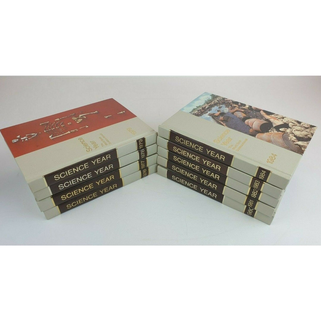 Vintage World Book Science Year Annual 1976-1984 Encyclopedias History ...