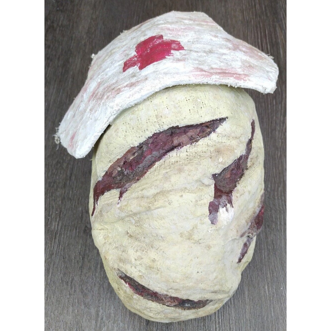 Silent Hill Nurse Plaster Mask Handmade Horror Film Creepy Halloween ...