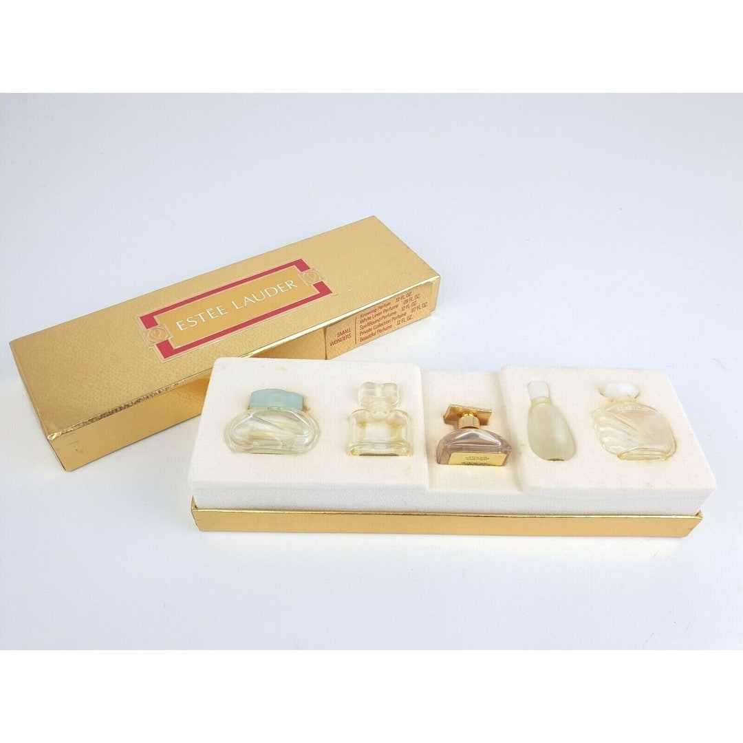 VTG Estee Lauder Small Wonders Empty Perfume Set - 5 Mini Bottles in ...