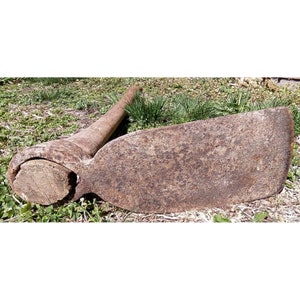 Vintage Warwood Forest Hoe Hewing Adze 36" Wooden Handle Carpenter's ...