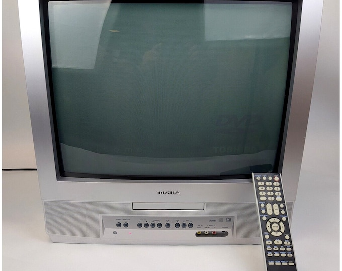 Toshiba 20" CRT TV Dvd Player Retro Gaming Front AV Rca MD20Q41 With ...