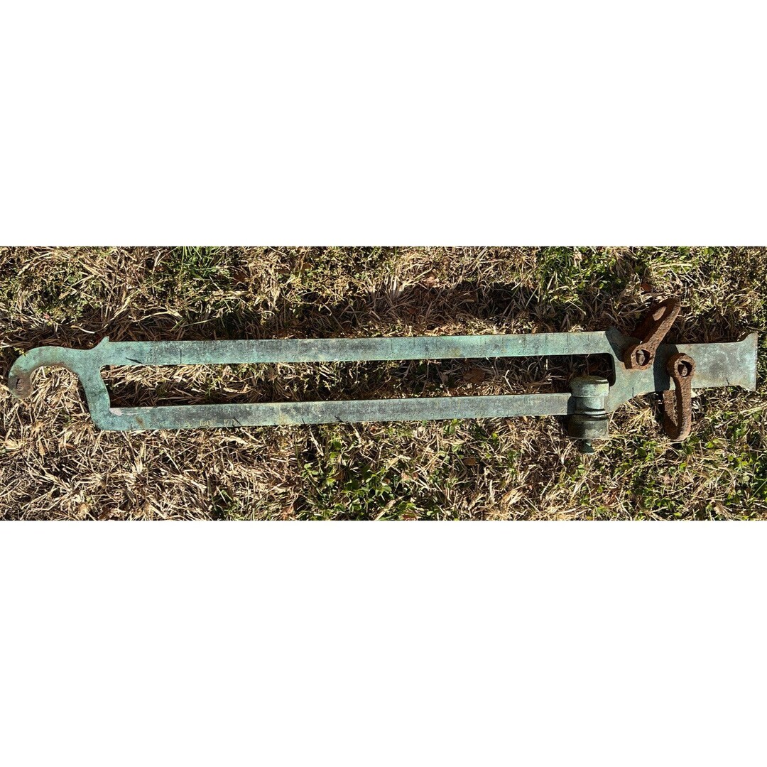 Antique Howe Brass Barn/feed Scale Double Beam 2000 Lb 42" Platform ...