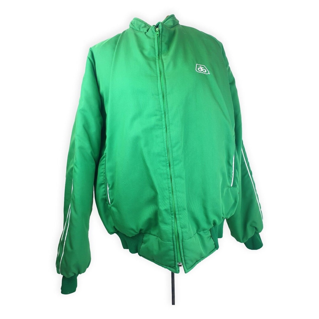 VTG Pioneer Seed Men's L Jacket Green Corn Farming Advertising Made in ...