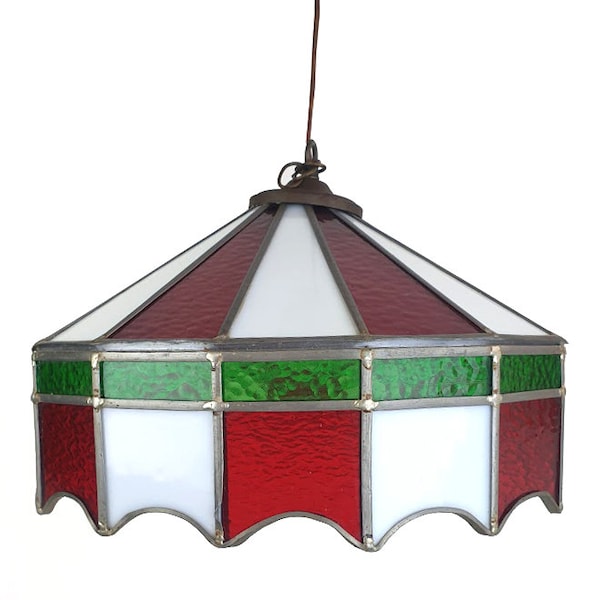 Red Stained Glass Lamp Shade - Etsy
