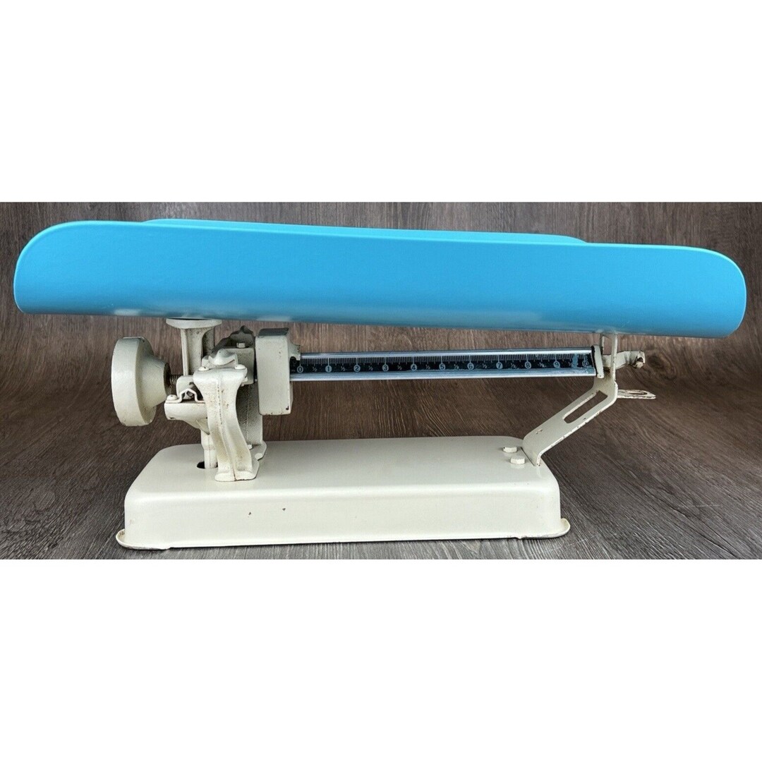 Vintage Detecto Baby Scale Beam Nursery Home Decor - 1950s Aqua Blue ...
