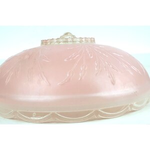 Art Deco 10" Pink Frosted Glass Ceiling Light Shade Cover Home Decor ...