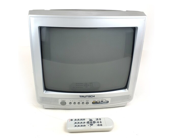 13" CRT Color TV Trutech Television DW13TT &remote Front RCA Tested ...