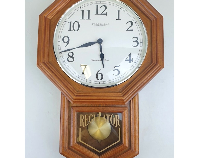 Sterling and Noble Clock Co. Regulator Westminster Chime Wall FOR PARTS ...