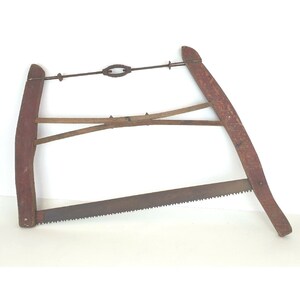 Antique Samson Cross Cut Bow Buck Hand Saw Cabin Decor Farm Rustic ...