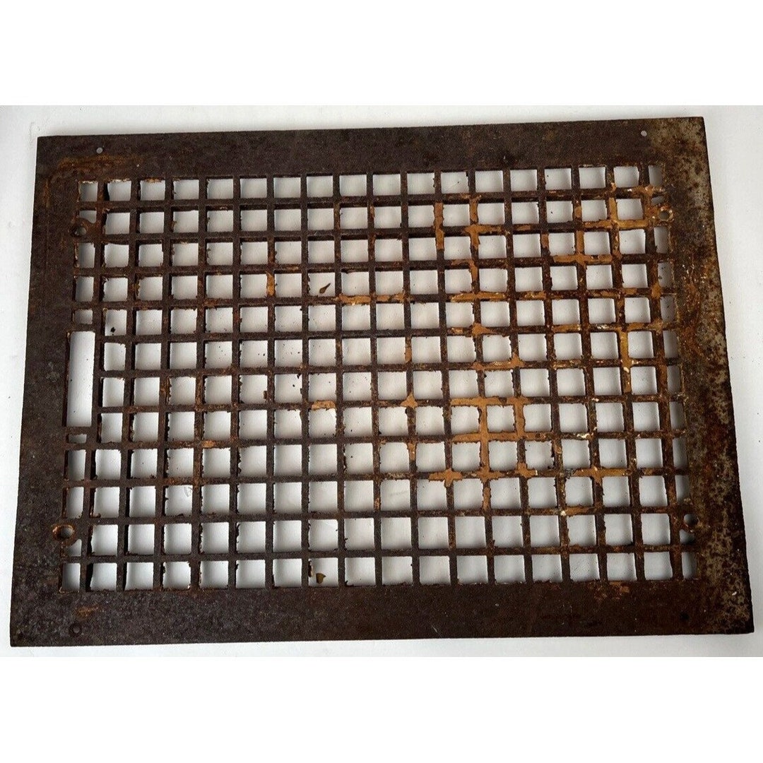 Antique Grid Pattern Cast Iron Heat Register Floor Wall Grate - Etsy