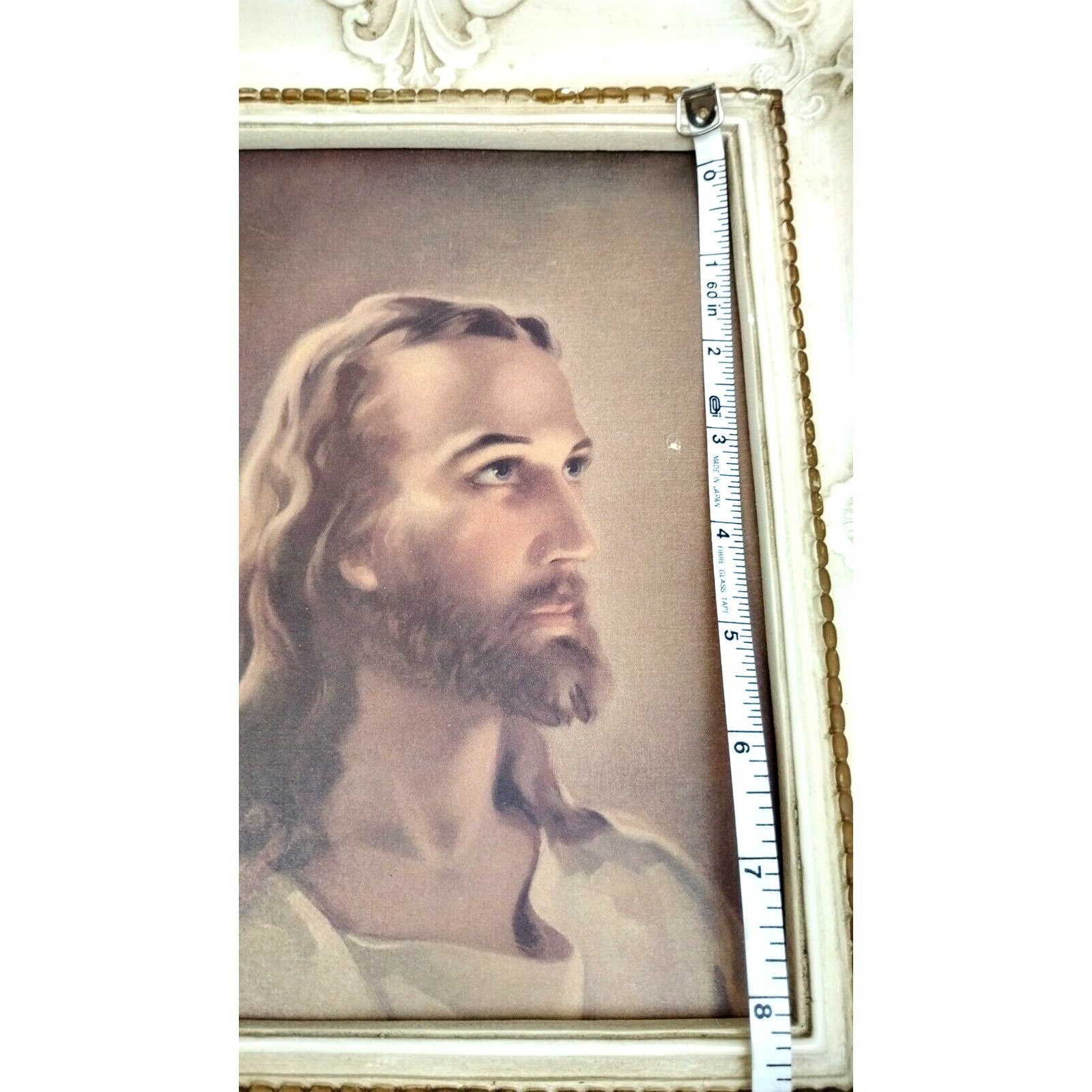 1959 American Statuary Kriebel & Bates Ornate Framed Jesus Christ Print ...