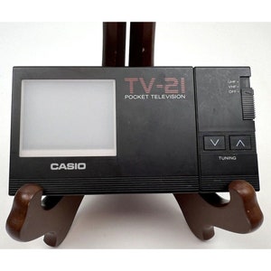 Vintage Casio TV-21 Pocket TV & BL-100 Backlight System Tested Works ...