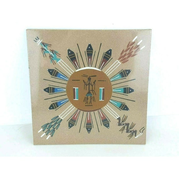 12 Pollen Boy On/of the Sun Navajo Healing Sand Painting - Etsy
