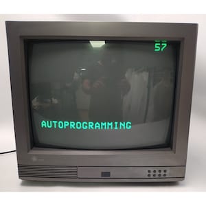 1992 GE 20 CRT TV Television Gray Woodgrain 20GT406A Coax Works Retro ...