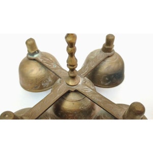 Catholic Solid Brass Sanctuary Altar Sacristy Communion 5 Bells of ...