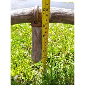 Antique Scythe 61" Wood Curved Snath Handle 20" Blade Grim Reaper ...