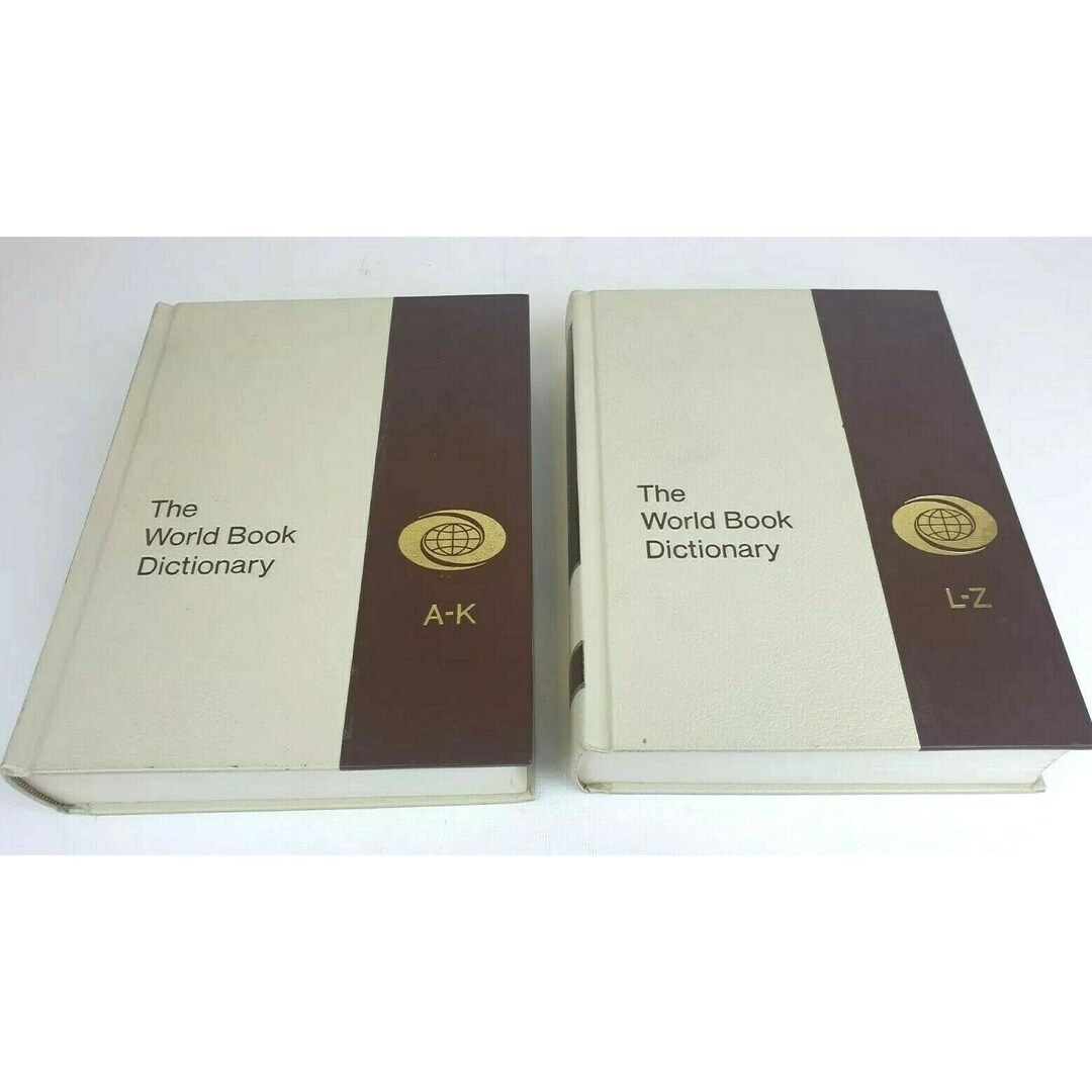 Vintage the World Book Dictionary 1975 Edition A-K & L-Z Reference ...