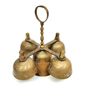 Catholic Solid Brass Sanctuary Altar Sacristy Communion 5 Bells of ...