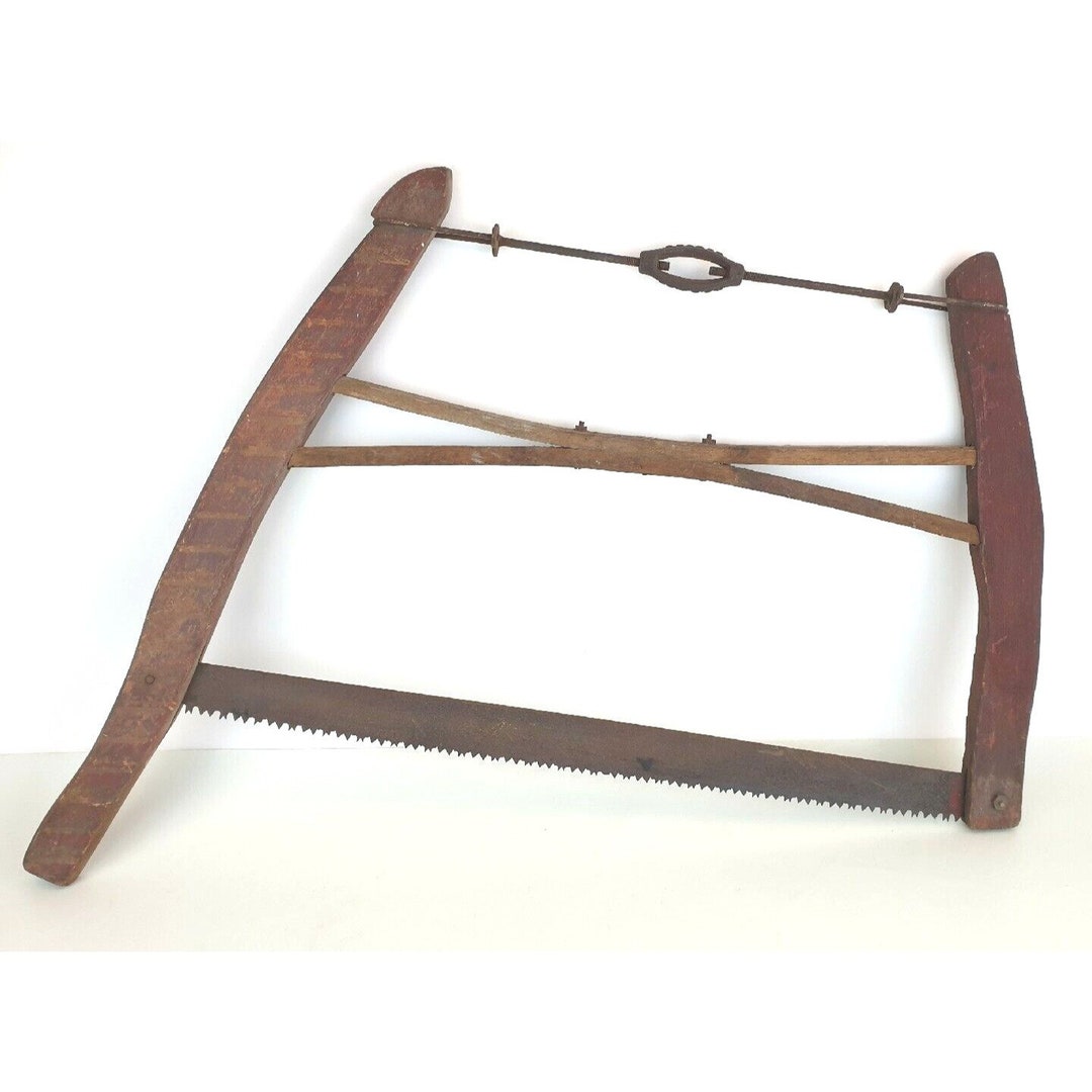 Antique Samson Cross Cut Bow Buck Hand Saw Cabin Decor Farm Rustic ...