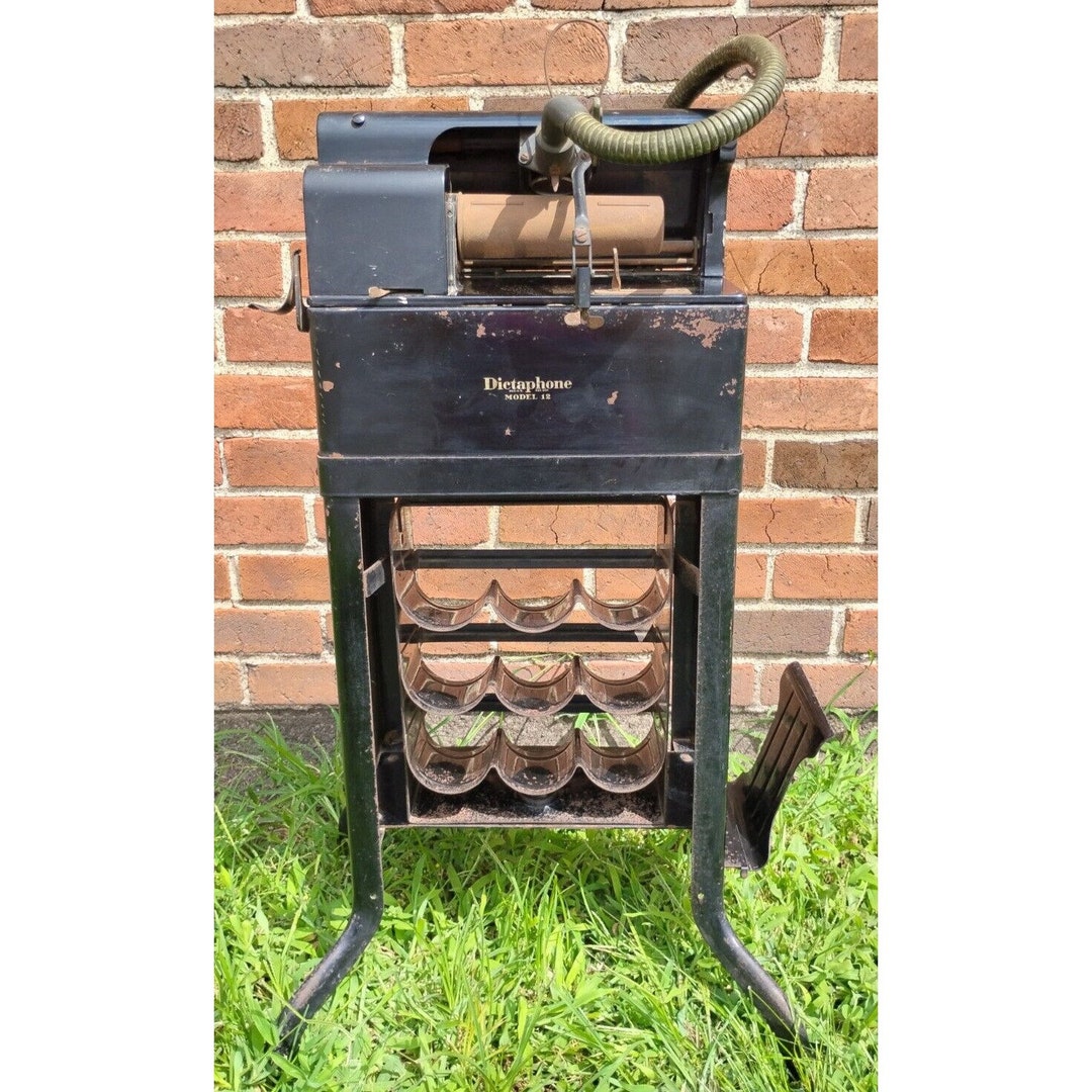 Antique Dictaphone Model 12 Edison Wax Cylinder Recorder Untested W ...