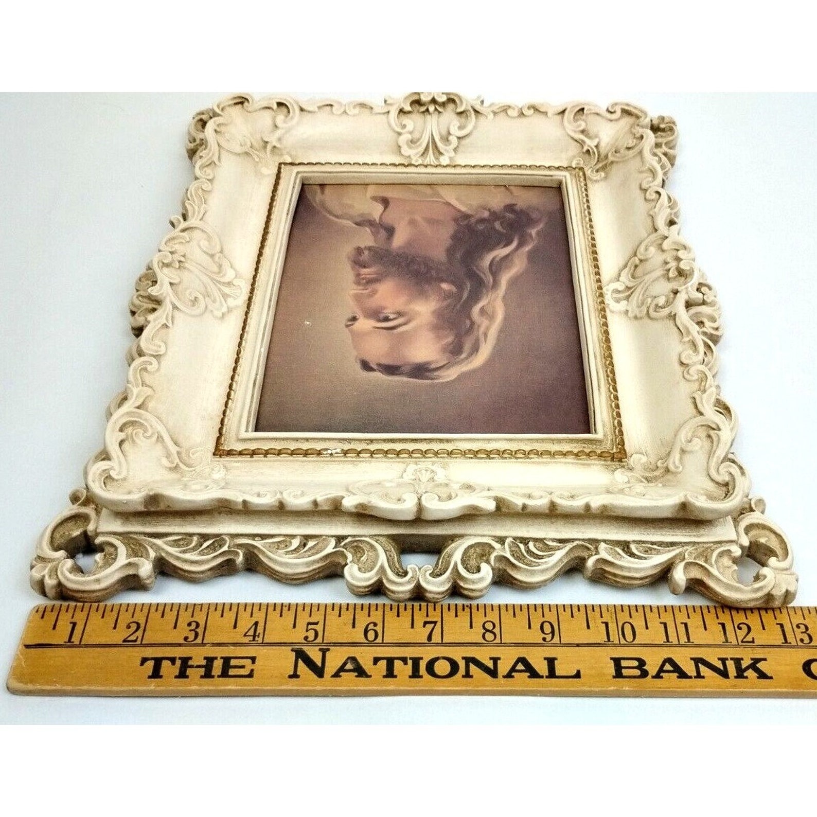 1959 American Statuary Kriebel & Bates Ornate Framed Jesus Christ Print ...