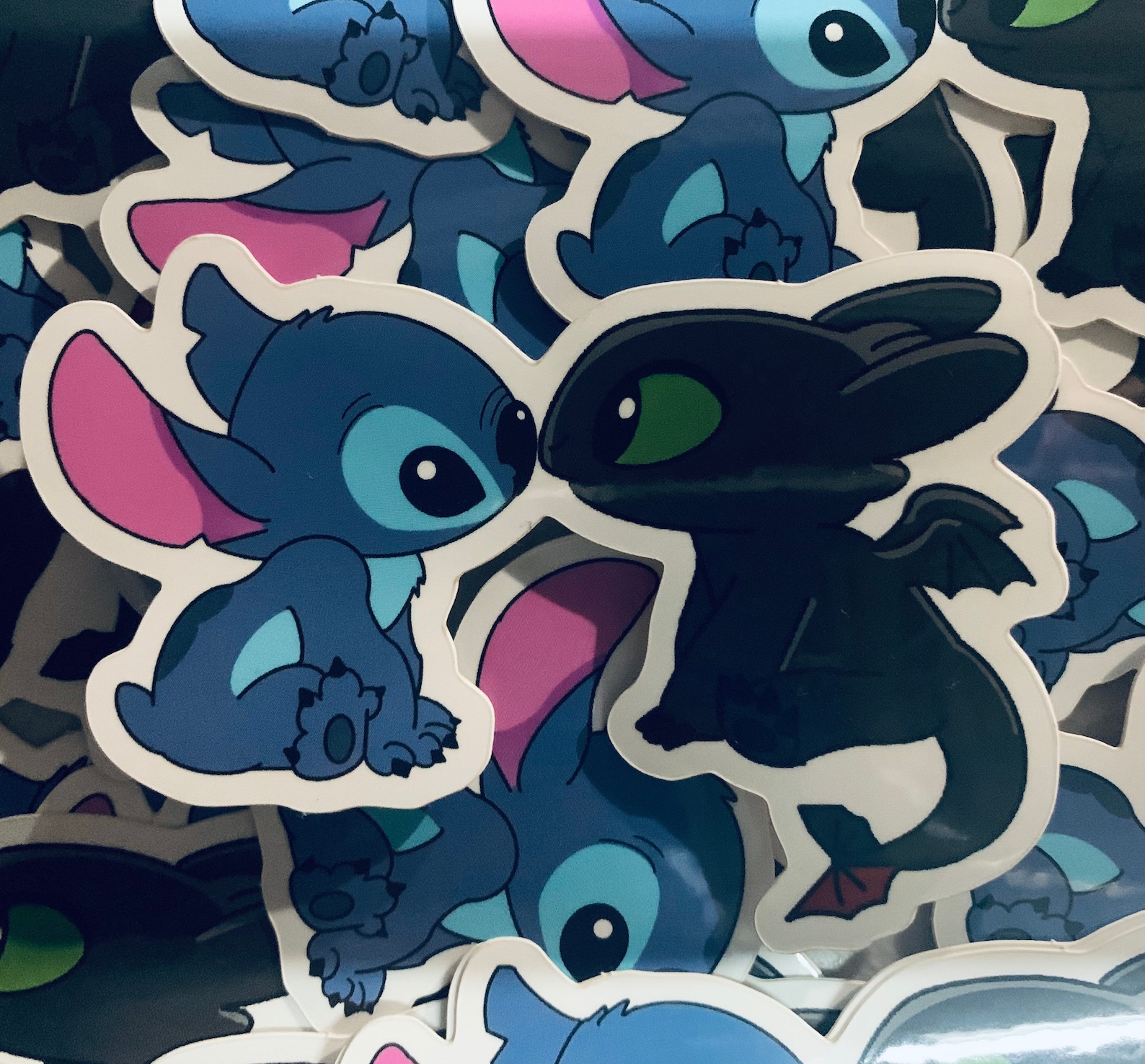 Stitch and Toothless Sticker Waterproof | Etsy