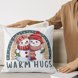 Warm Hugs Snowmen Png Printable, Snowmen Png, Sublimation Clipart ...