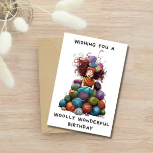 Knitters Printable Birthday Card, Crochet Birthday, Funny Humour ...