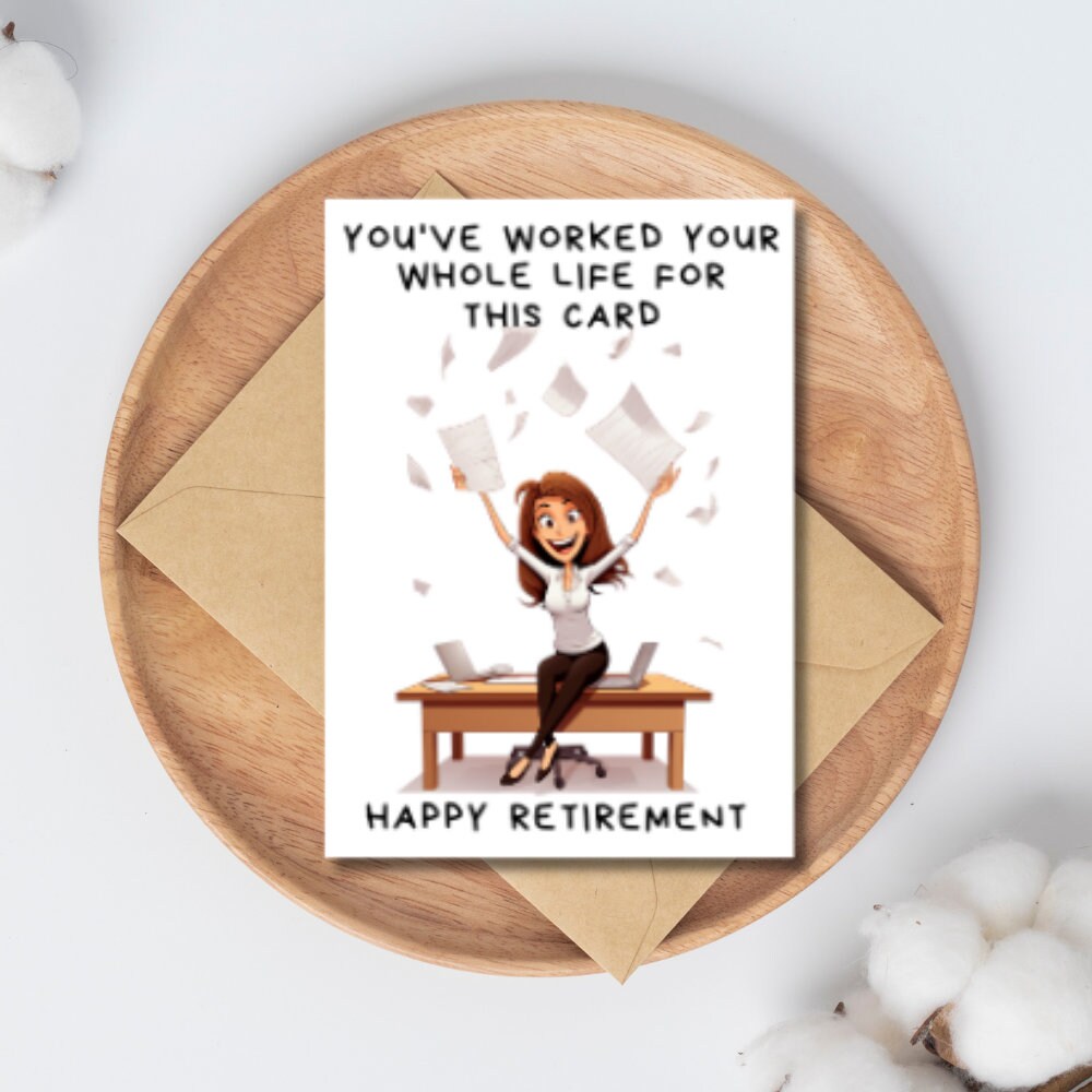 Retirement Card Printable Funny Retirement Sorry Your - Etsy