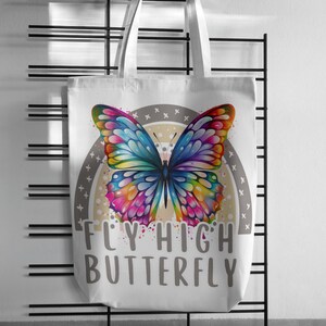 Butterfly Rainbow Png Printable, Fly High Butterfly Png, Butterfly ...