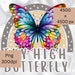 Butterfly Rainbow Png Printable Fly High Butterfly Png - Etsy