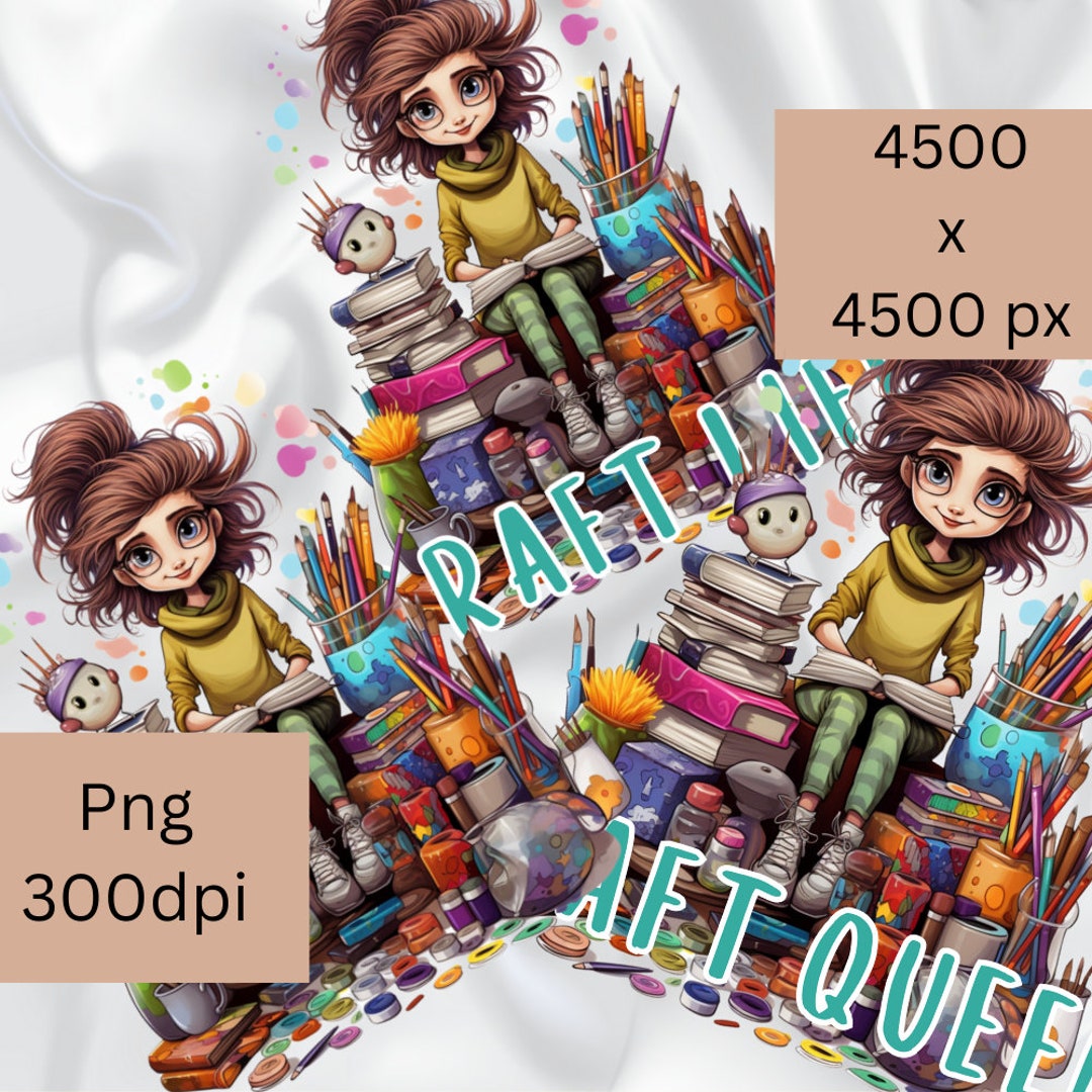 Craft Queen Png Printable, Craft Lift Png, Craft Lady, Sublimation Mug ...