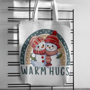 Warm Hugs Snowmen Png Printable, Snowmen Png, Sublimation Clipart ...