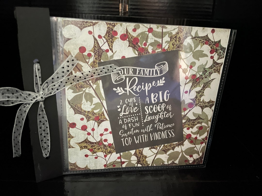 Unique Christmas Cookbook Ready for Your Handwritten Recipes! Includes ...
