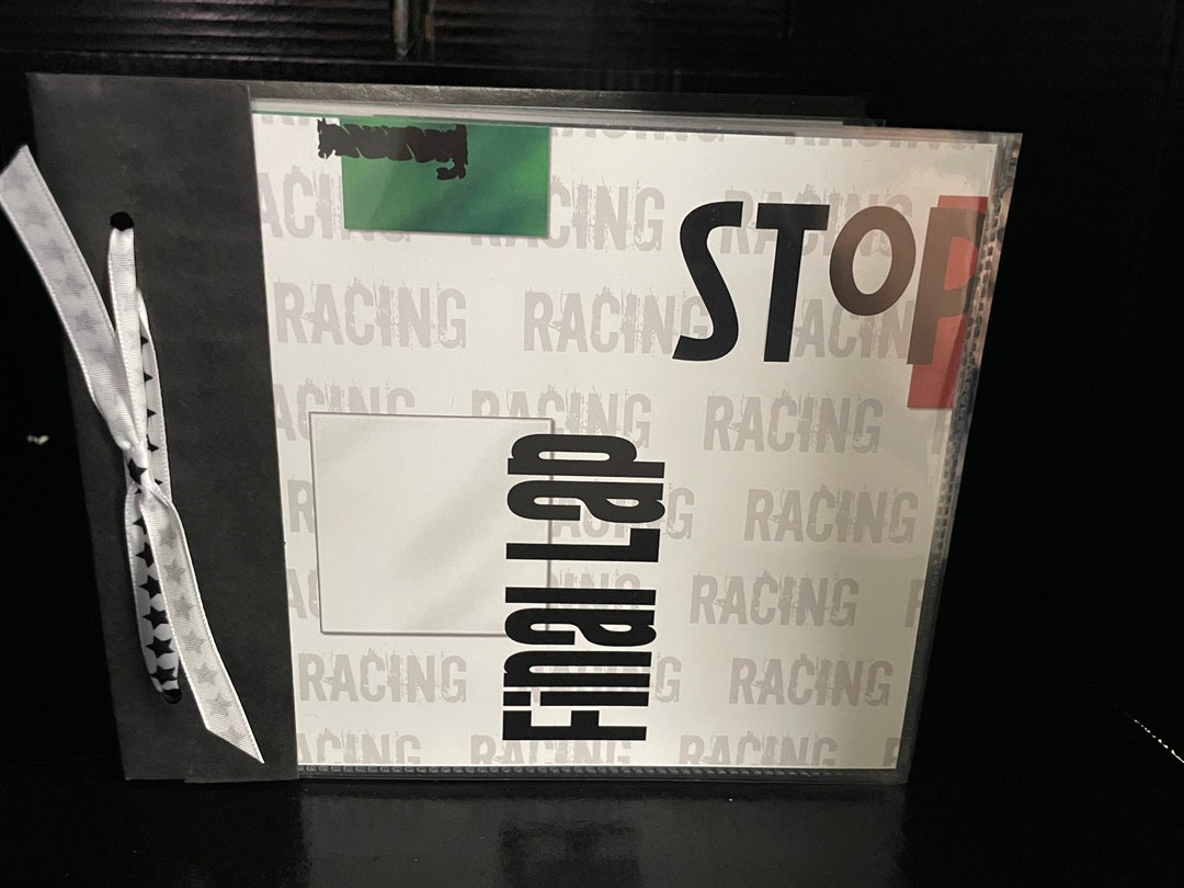 MOTORSPORTS 6x6 Book With 10 Pages of Racing Papers and Embellishments ...