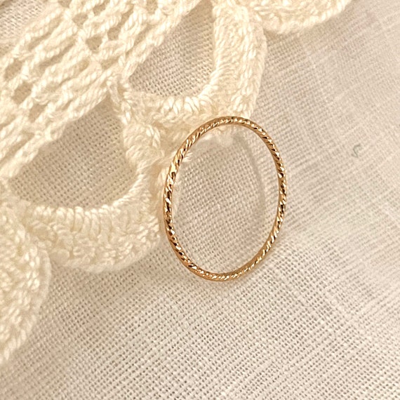 Minimal 14k Gold Filled Tarnish Resistant Ring Gold Sparkle - Etsy Canada