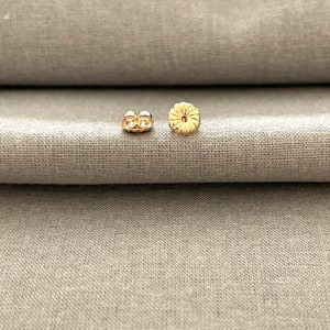 14k Gold Filled Tarnish Resistance Backings, Earring Push Backs, Gold ...