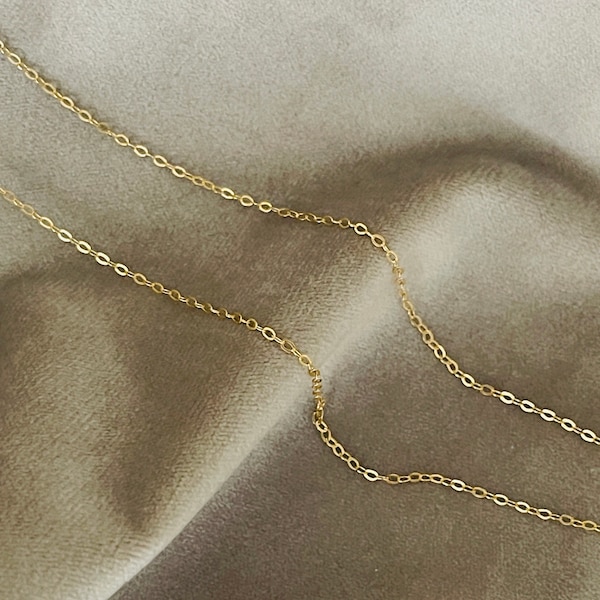 Thin Gold Chain - Etsy