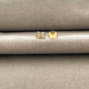 14k Gold Filled Tarnish Resistance Backings, Earring Push Backs, Gold ...