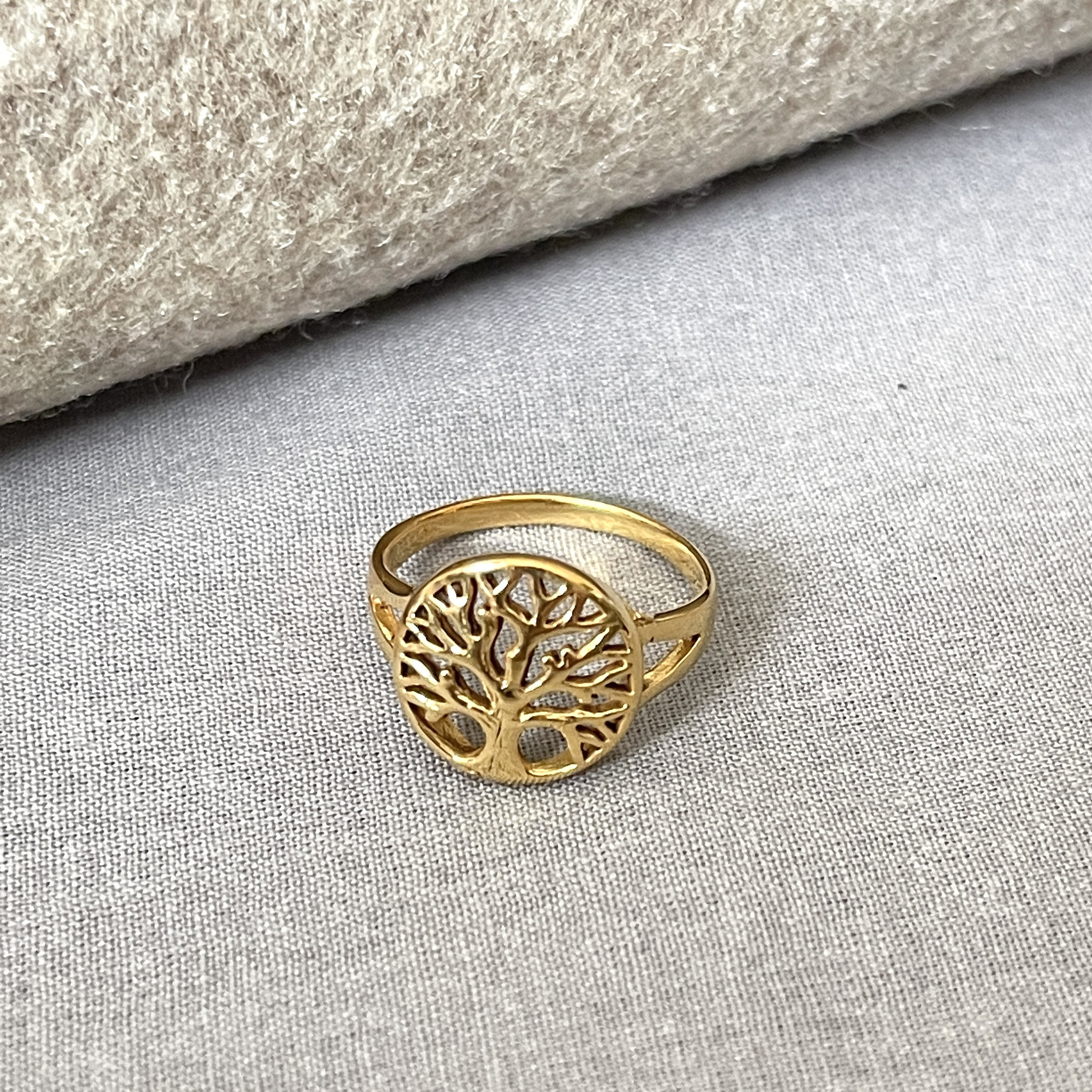 Tree of Life Ring in Gold 18 K Gold Plated Ring Tree of Life - Etsy Canada
