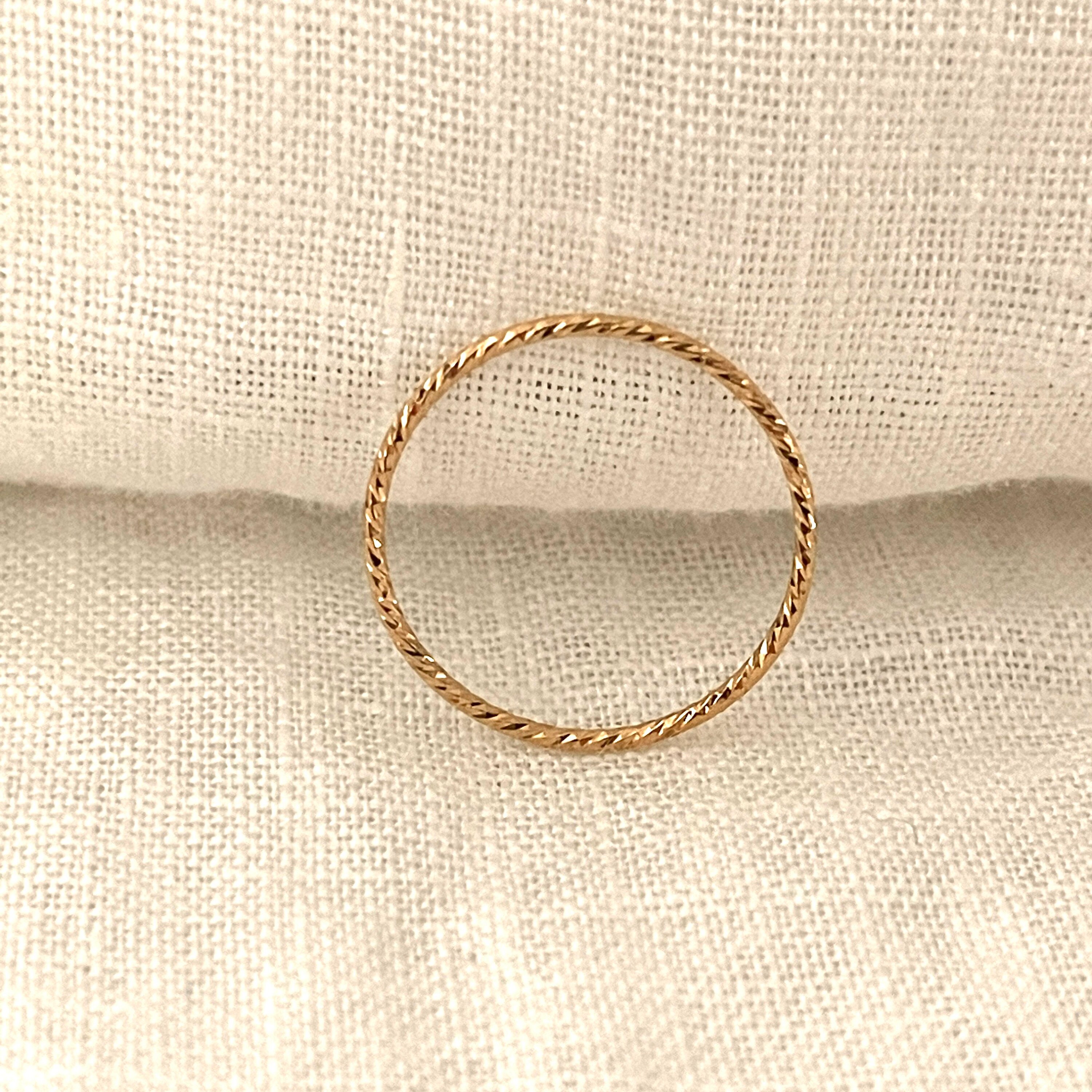 Minimal 14k Gold Filled Tarnish Resistant Ring Gold Sparkle - Etsy Canada