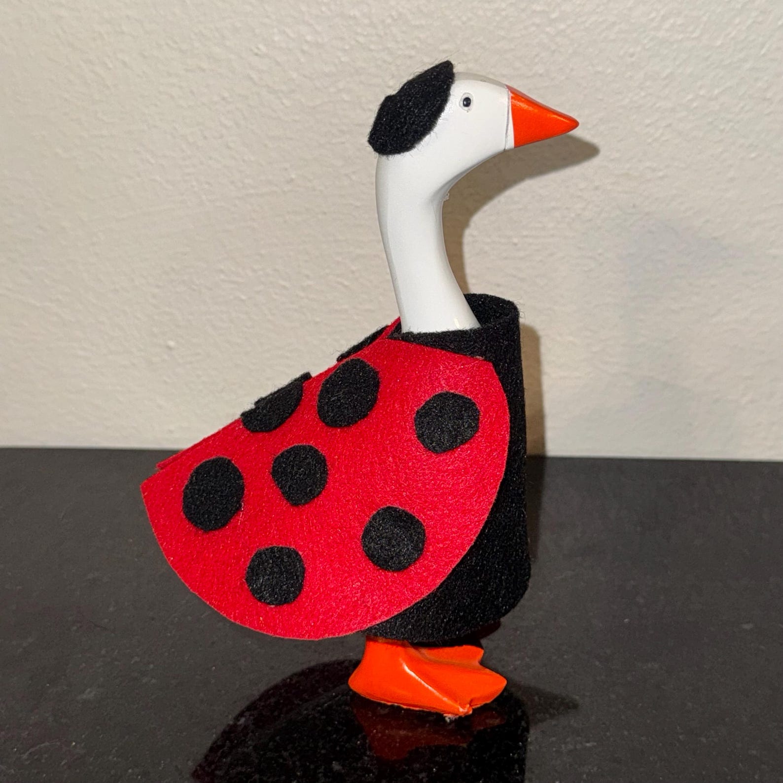 Mini 7” Desk Goose Ladybug Polk a Dot Outfit for 7” Figurine | NO GOOSE ...
