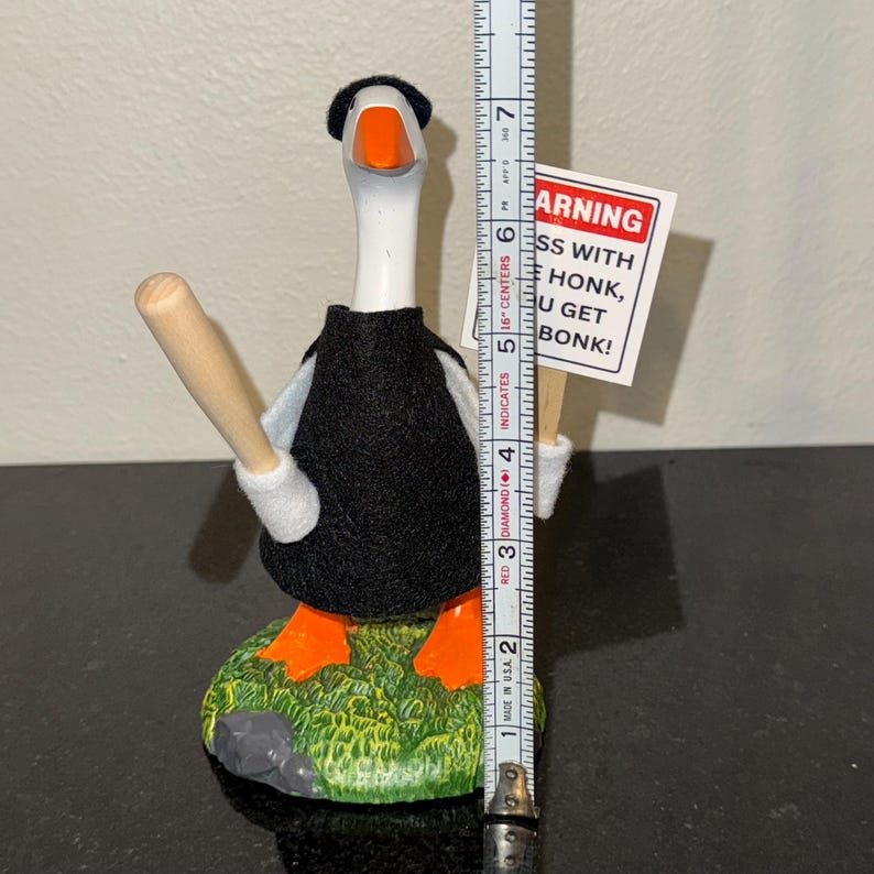 Mini Desk Goose You Get the Bonk Bat Outfit With Hand Sign for 7 ...