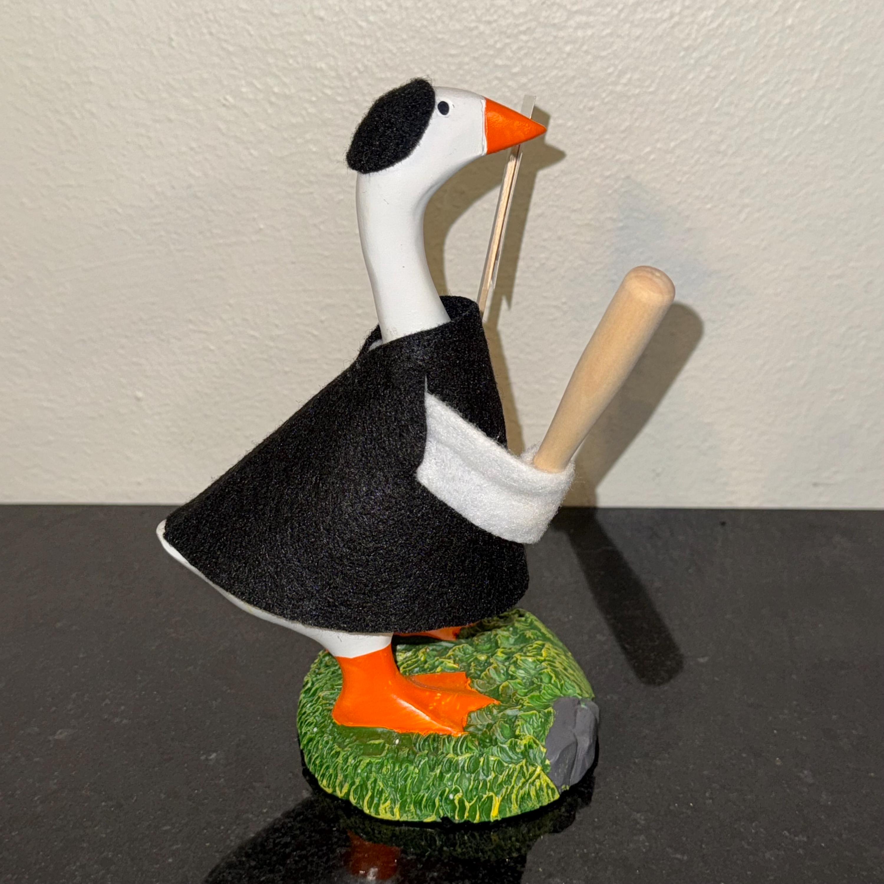 Mini Desk Goose You Get the Bonk Bat Outfit With Hand Sign for 7 ...