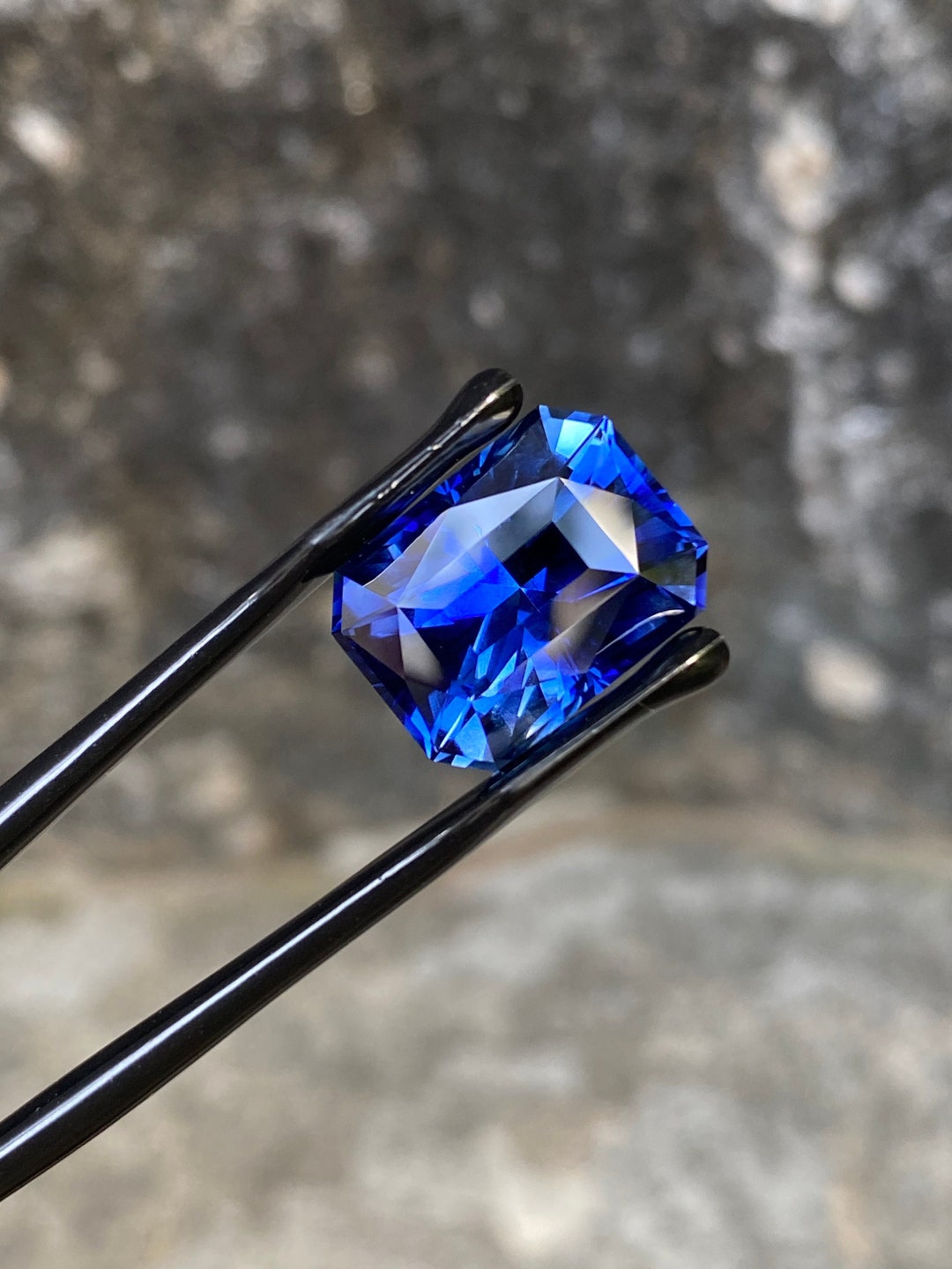 Lab Grown Sapphire 14.006ct / Royal Blue Lab Sapphire/ Lab Sapphire ...